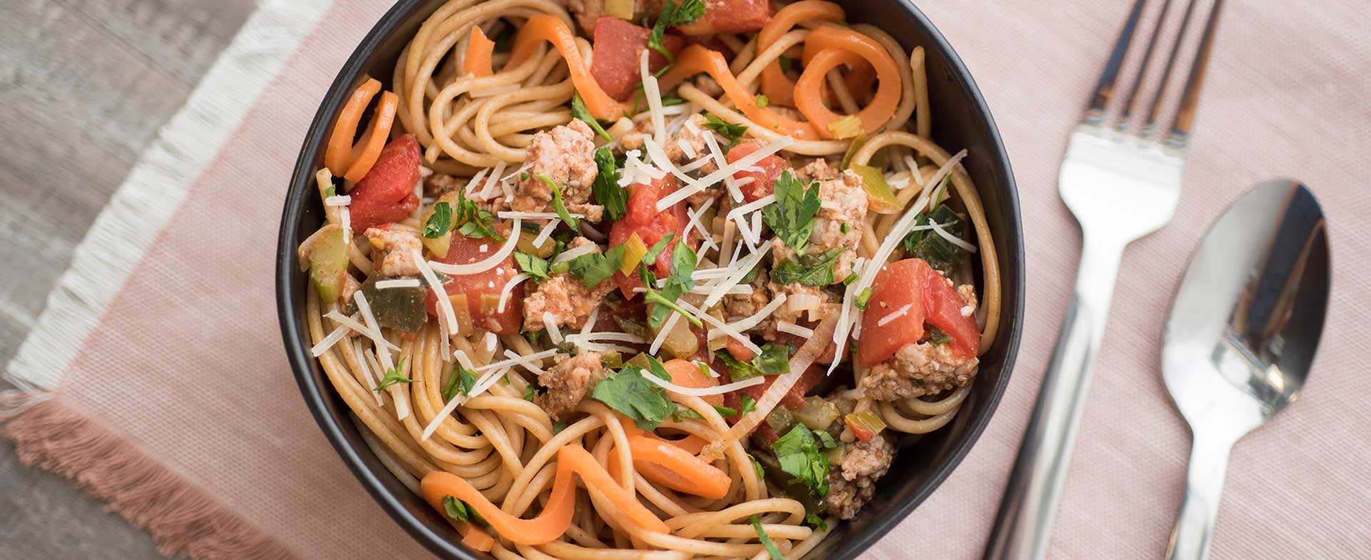Recipe & Video: Turkey Ragu Over Carrots and Spaghetti | Henry Ford ...
