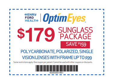 Coupons | OptimEyes | Henry Ford Health - Detroit, MI