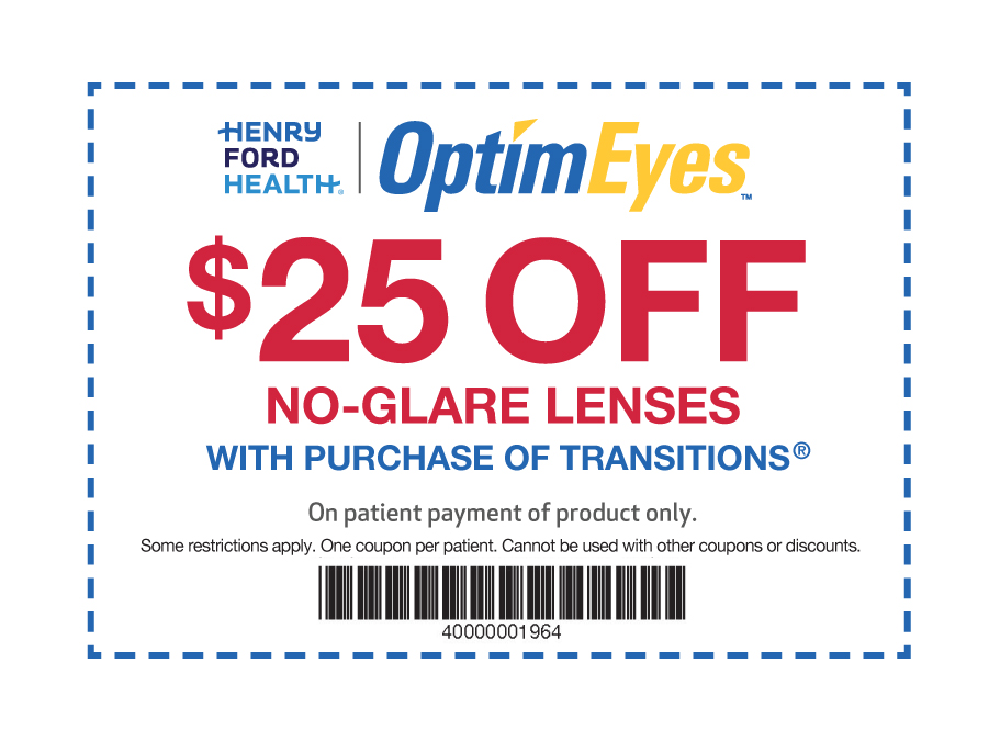 Coupons | OptimEyes | Henry Ford Health - Detroit, MI