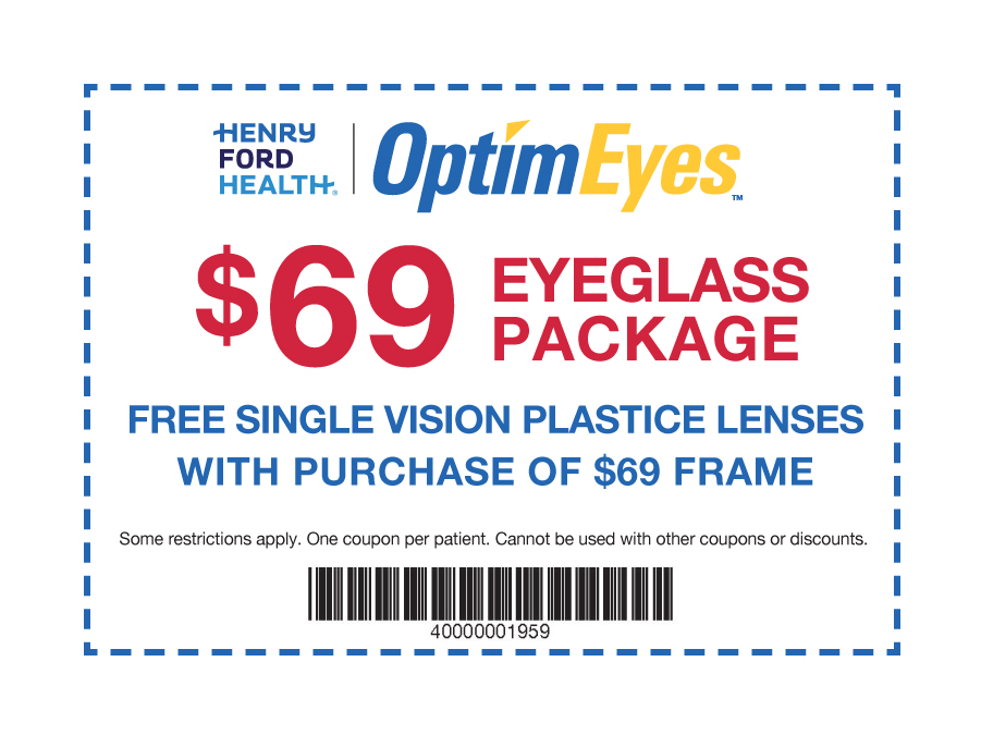 Coupons | OptimEyes | Henry Ford Health - Detroit, MI