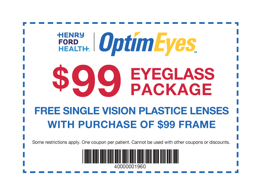 Coupons | OptimEyes | Henry Ford Health - Detroit, MI