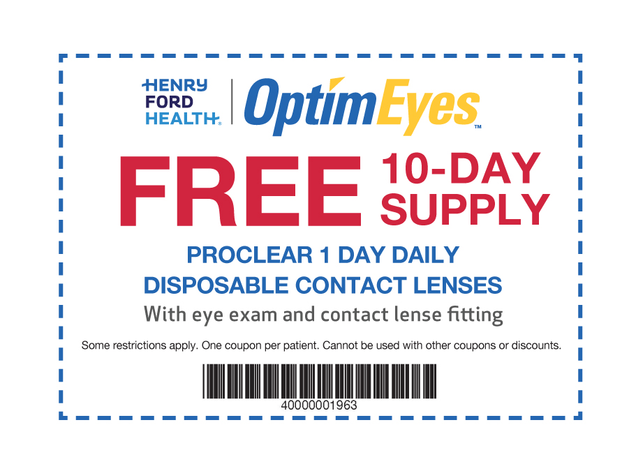 Coupons | OptimEyes | Henry Ford Health - Detroit, MI